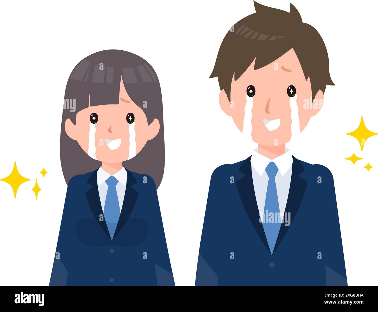 Students wearing blue uniform hi-res stock photography and images - Alamy