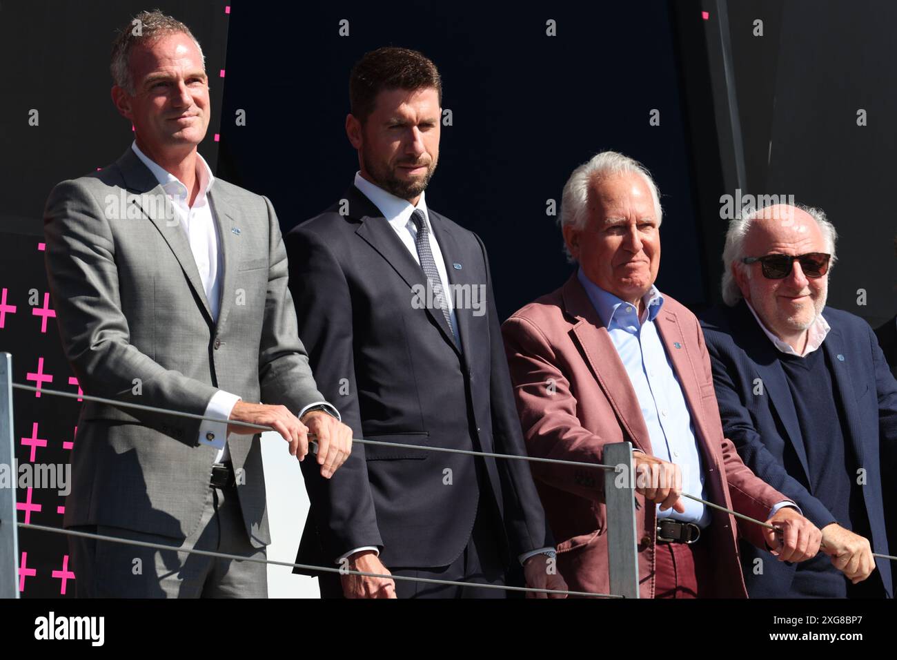 Silverstone, UK. 07th July, 2024. Podium dignitaries. 07.07.2024 ...