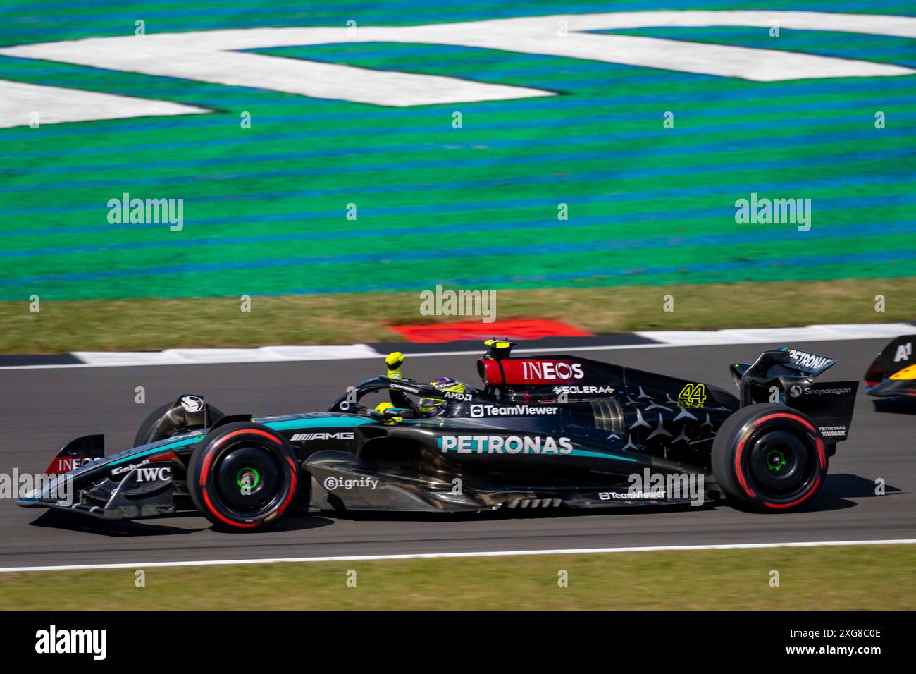 Silverstone (Towcester), UK, 07 Jul 2024, Lewis Hamilton Winning the ...