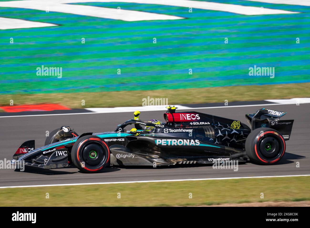 Silverstone (Towcester), UK, 07 Jul 2024, Lewis Hamilton Winning the ...