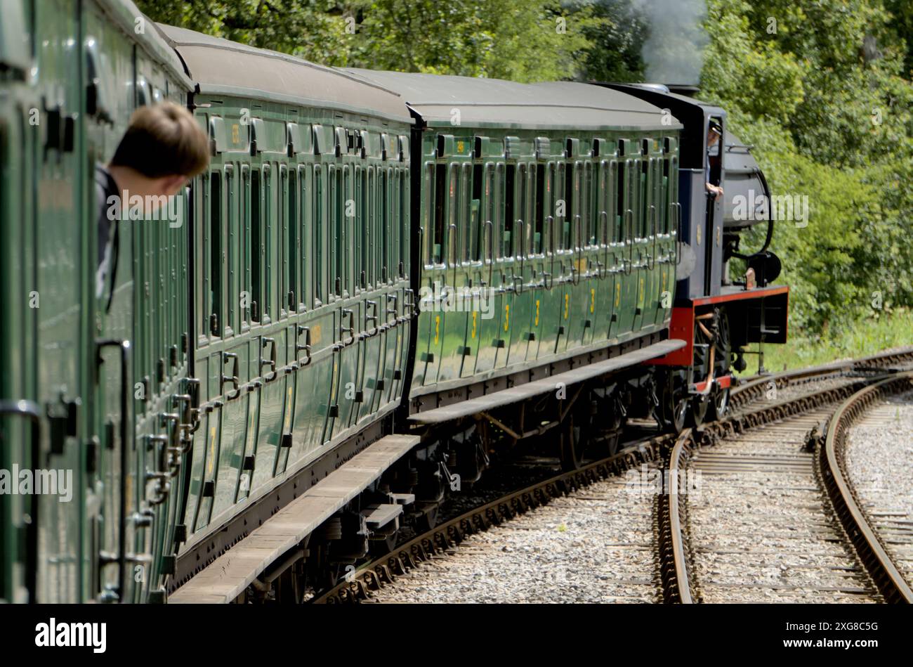 Out of the window - at a vintage 1940s weekend Stock Photo - Alamy