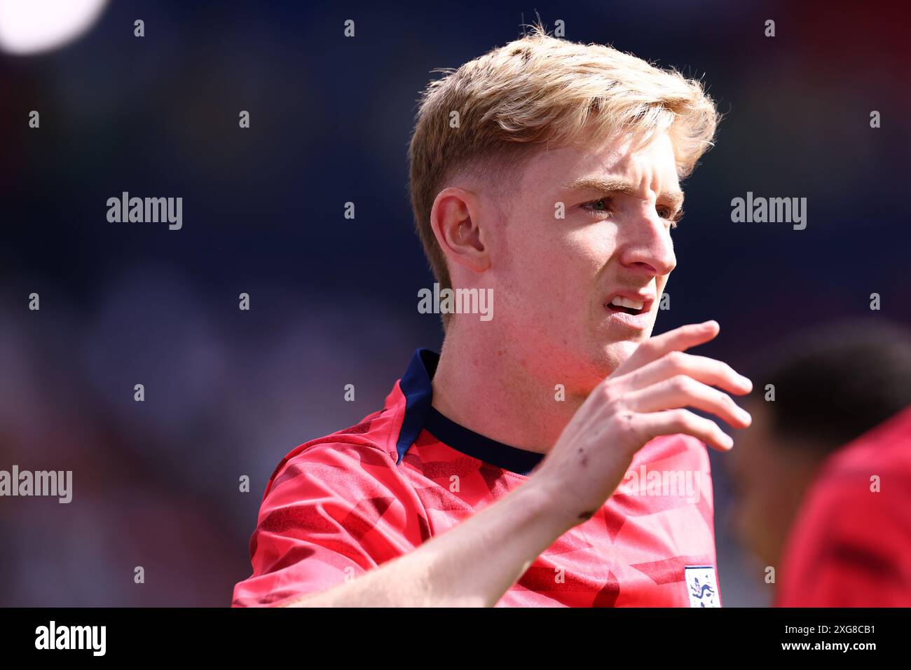 Anthony Gordon of England during warm up before the Uefa Euro 2024 ...