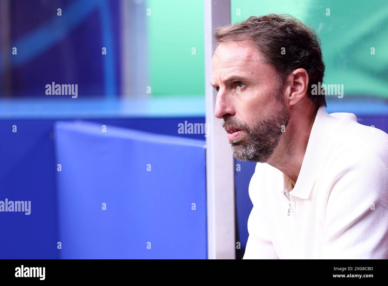 Gareth Southgate, head coach of England looks on during the Uefa Euro ...