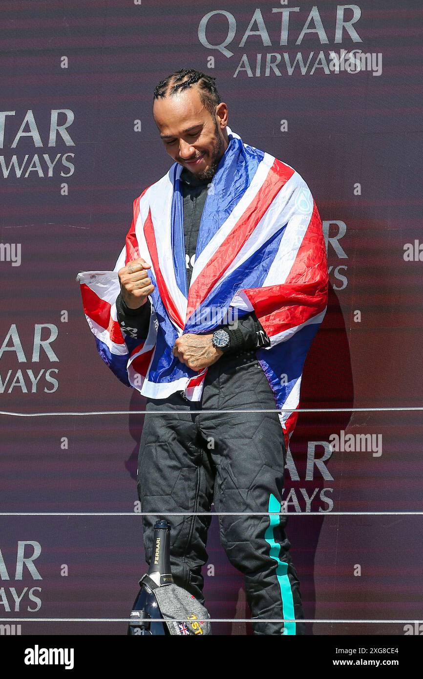 Silverstone, UK. 07th July, 2024. Lewis Hamilton 44 (GBR), Mercedes AMG ...