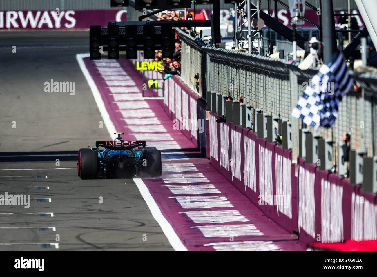 Silverstone,UK. 07th July, 2024. 44 HAMILTON Lewis (gbr), Mercedes AMG ...