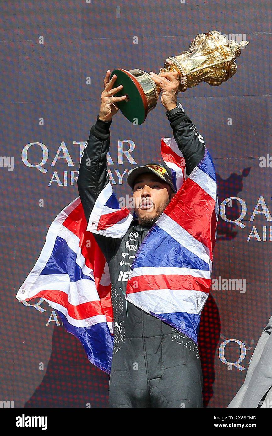 Silverstone, UK. 07th July, 2024. Lewis Hamilton 44 (GBR), Mercedes AMG ...