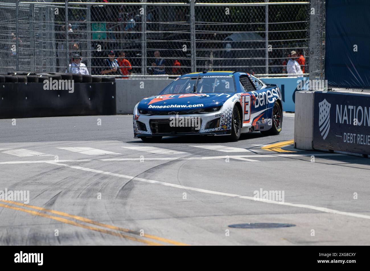 NASCAR Chicago Street race, Grant Park 165, first day of street racing ...