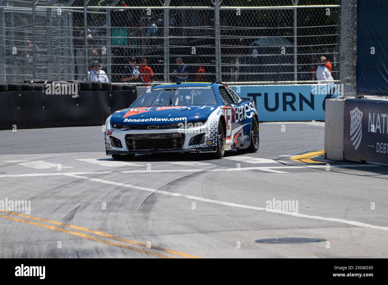 NASCAR Chicago Street race, Grant Park 165, first day of street racing ...