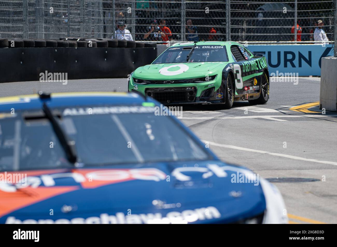 NASCAR Chicago Street race, Grant Park 165, first day of street racing ...