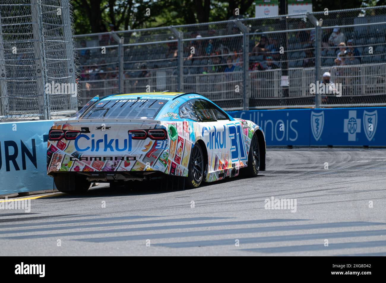 NASCAR Chicago Street race, Grant Park 165, first day of street racing ...
