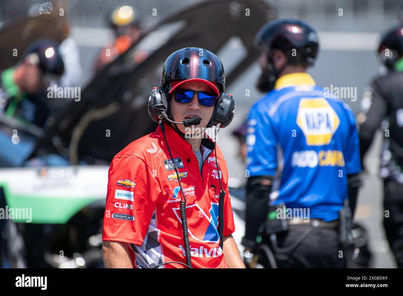NASCAR Chicago Street race, Grant Park 165, first day of street racing ...