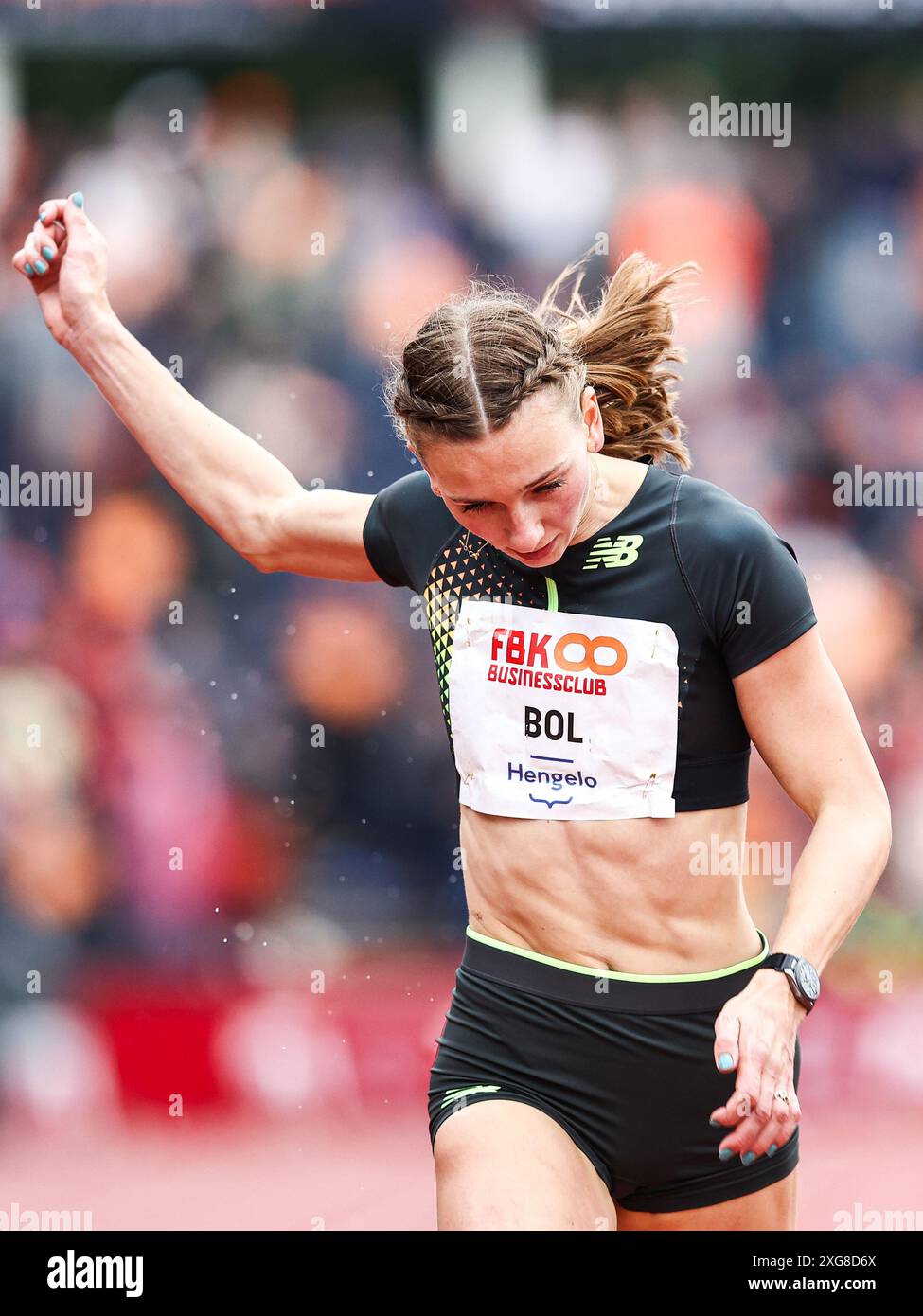 HENGELO - Femke Bol (NED) in action in the 400 meters during the FBK ...