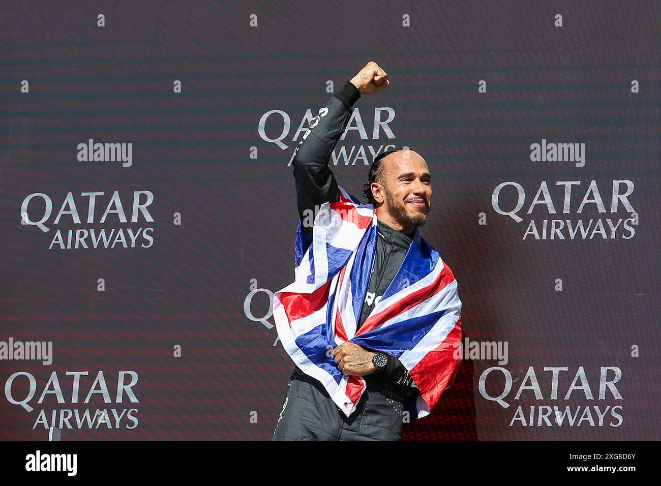 Silverstone, UK. 07th July, 2024. Lewis Hamilton 44 (GBR), Mercedes AMG ...