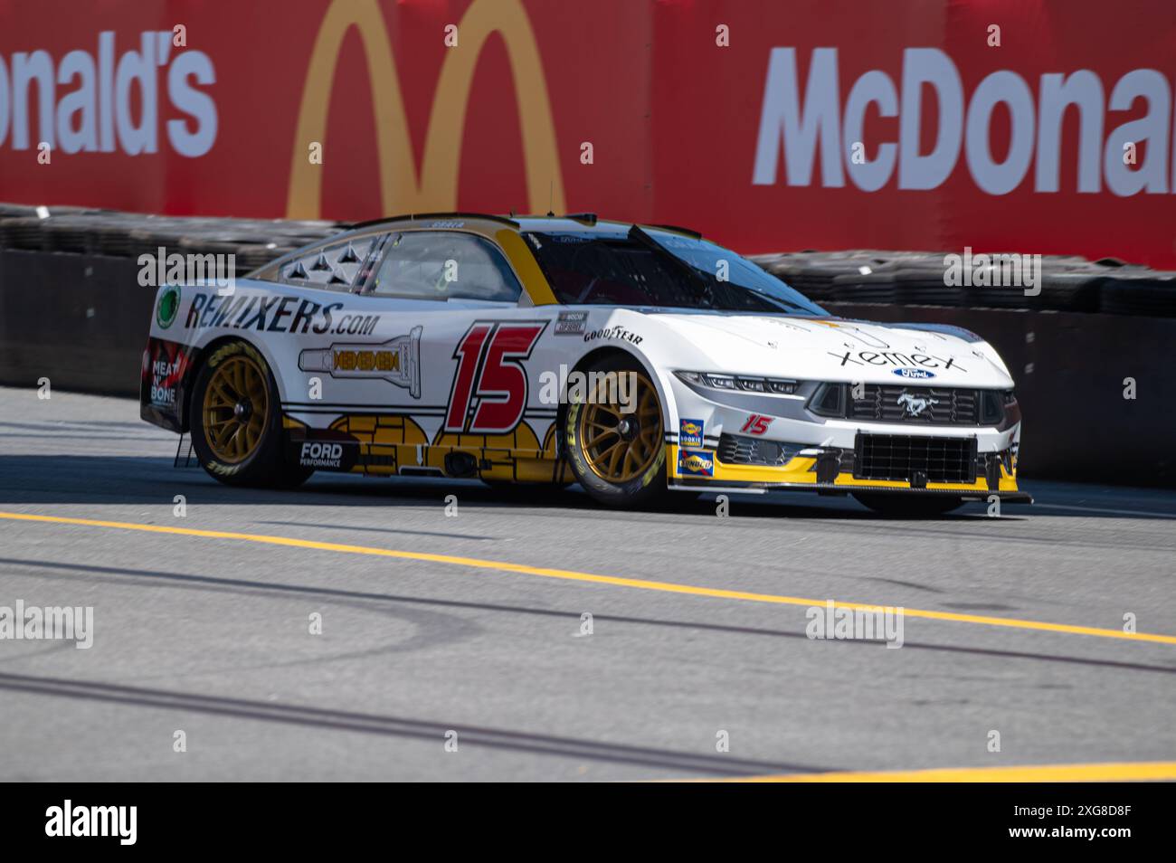 NASCAR Chicago Street race, Grant Park 165, first day of street racing ...