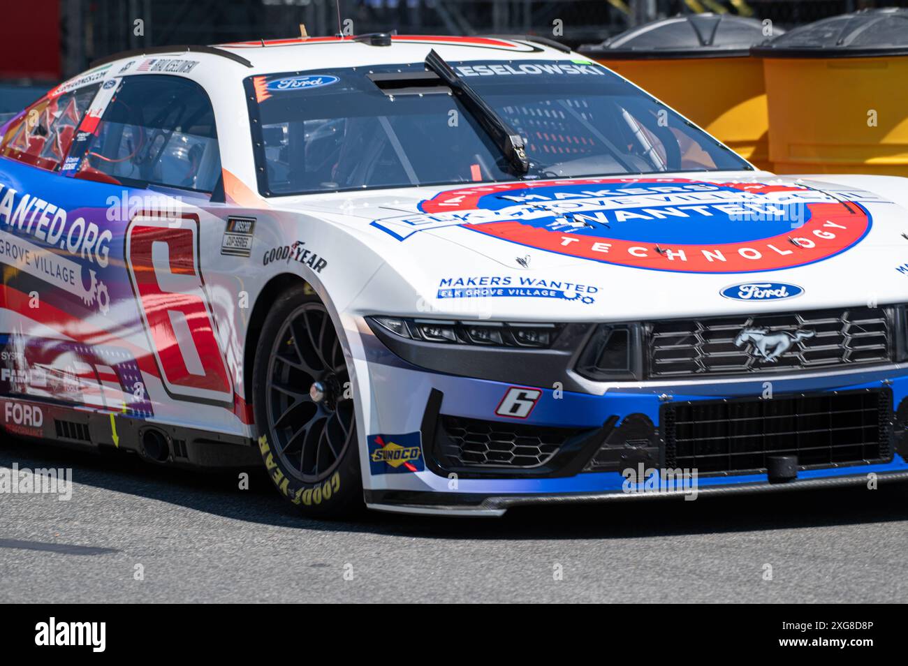 NASCAR Chicago Street race, Grant Park 165, first day of street racing ...
