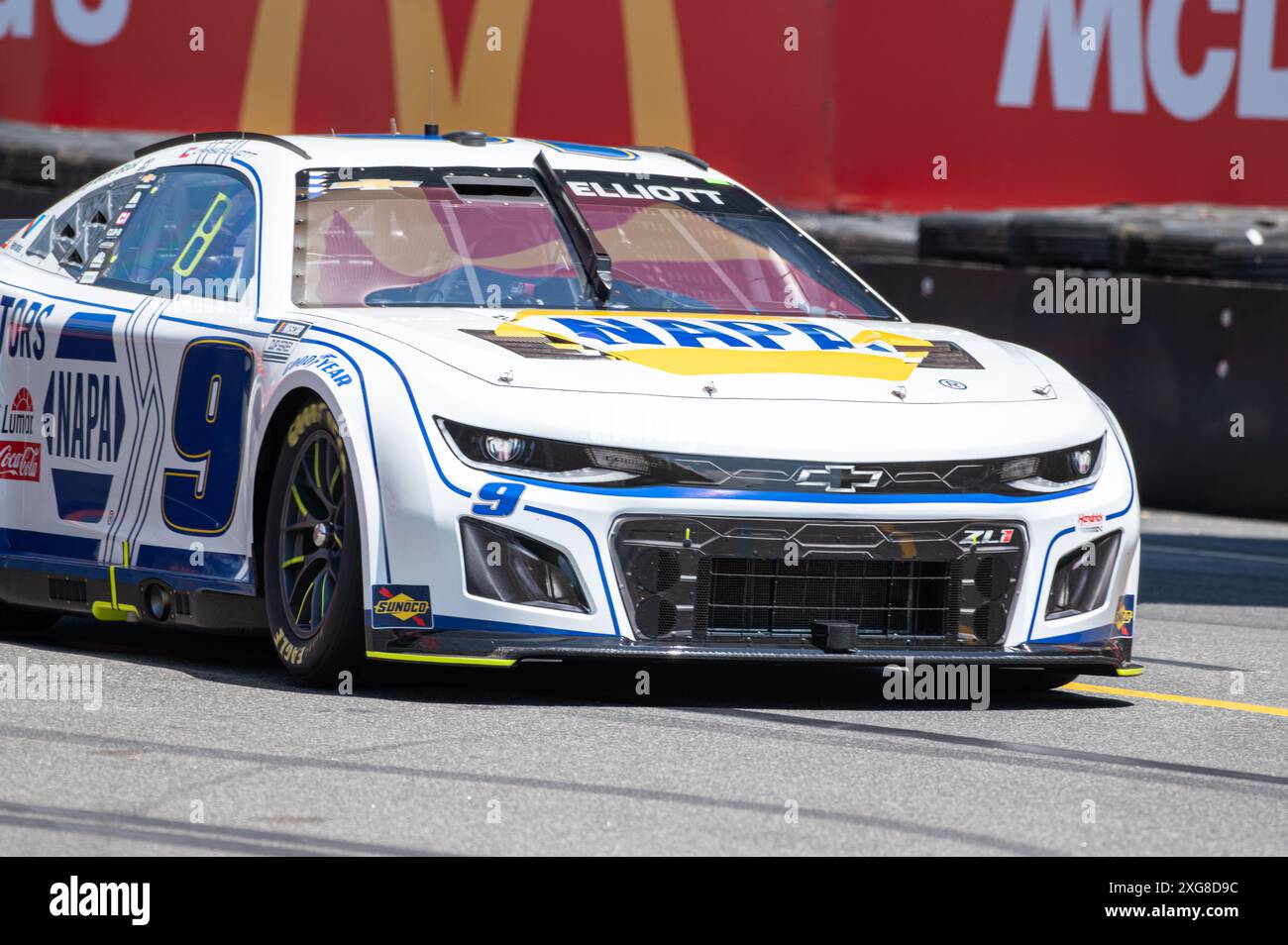 NASCAR Chicago Street race, Grant Park 165, first day of street racing ...