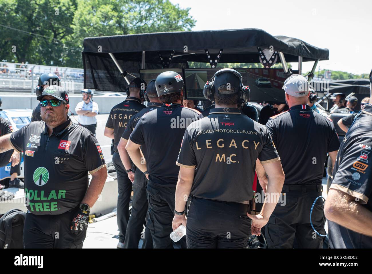 NASCAR Chicago Street race, Grant Park 165, first day of street racing ...