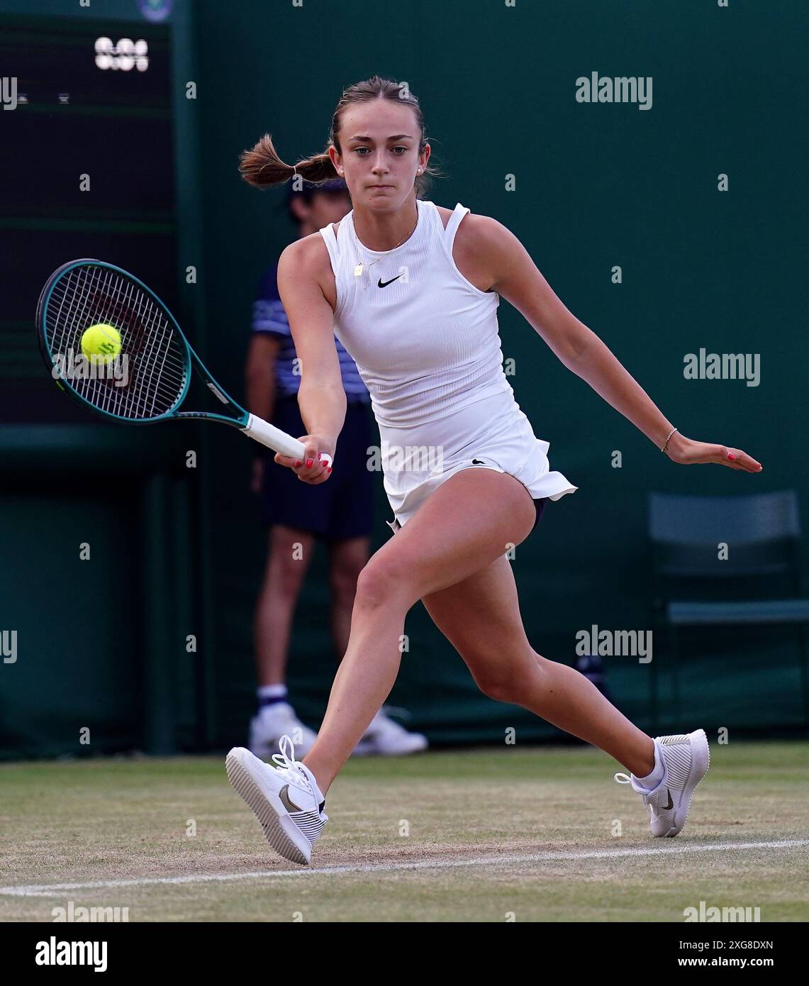 Isabelle Lacy on day seven of the 2024 Wimbledon Championships at the ...
