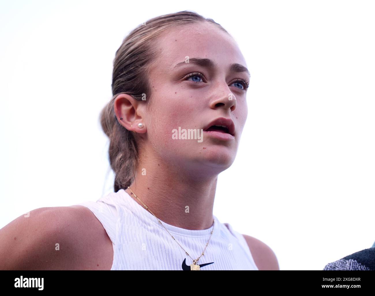 Isabelle Lacy on day seven of the 2024 Wimbledon Championships at the ...