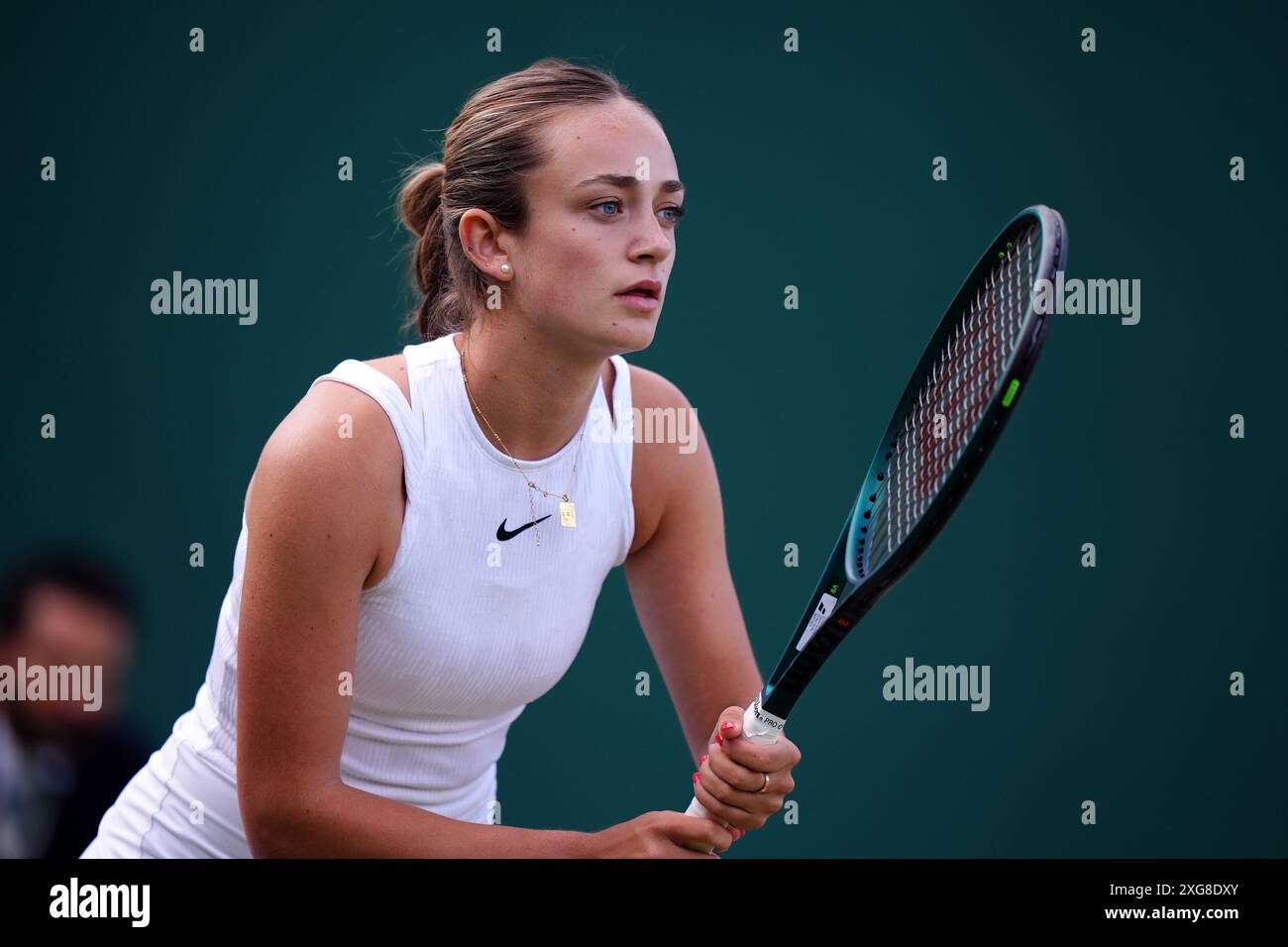Isabelle Lacy on day seven of the 2024 Wimbledon Championships at the ...