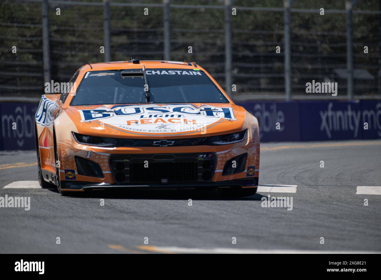 NASCAR Chicago Street race, Grant Park 165, first day of street racing ...