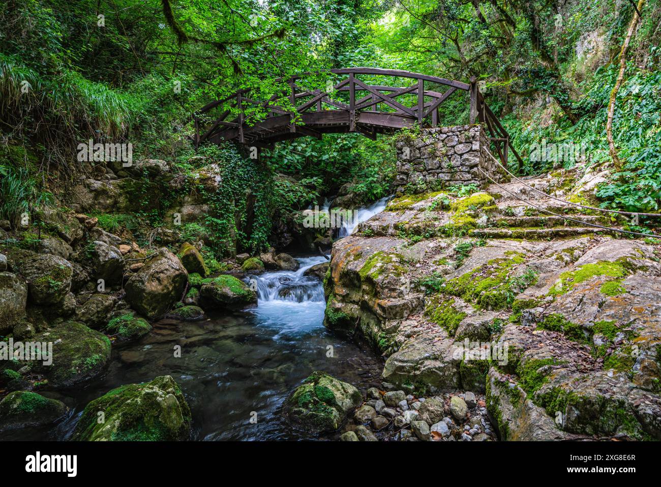 Marvelous scenery at the Grotte del Bussento WWF Oasis, near Morigerati ...