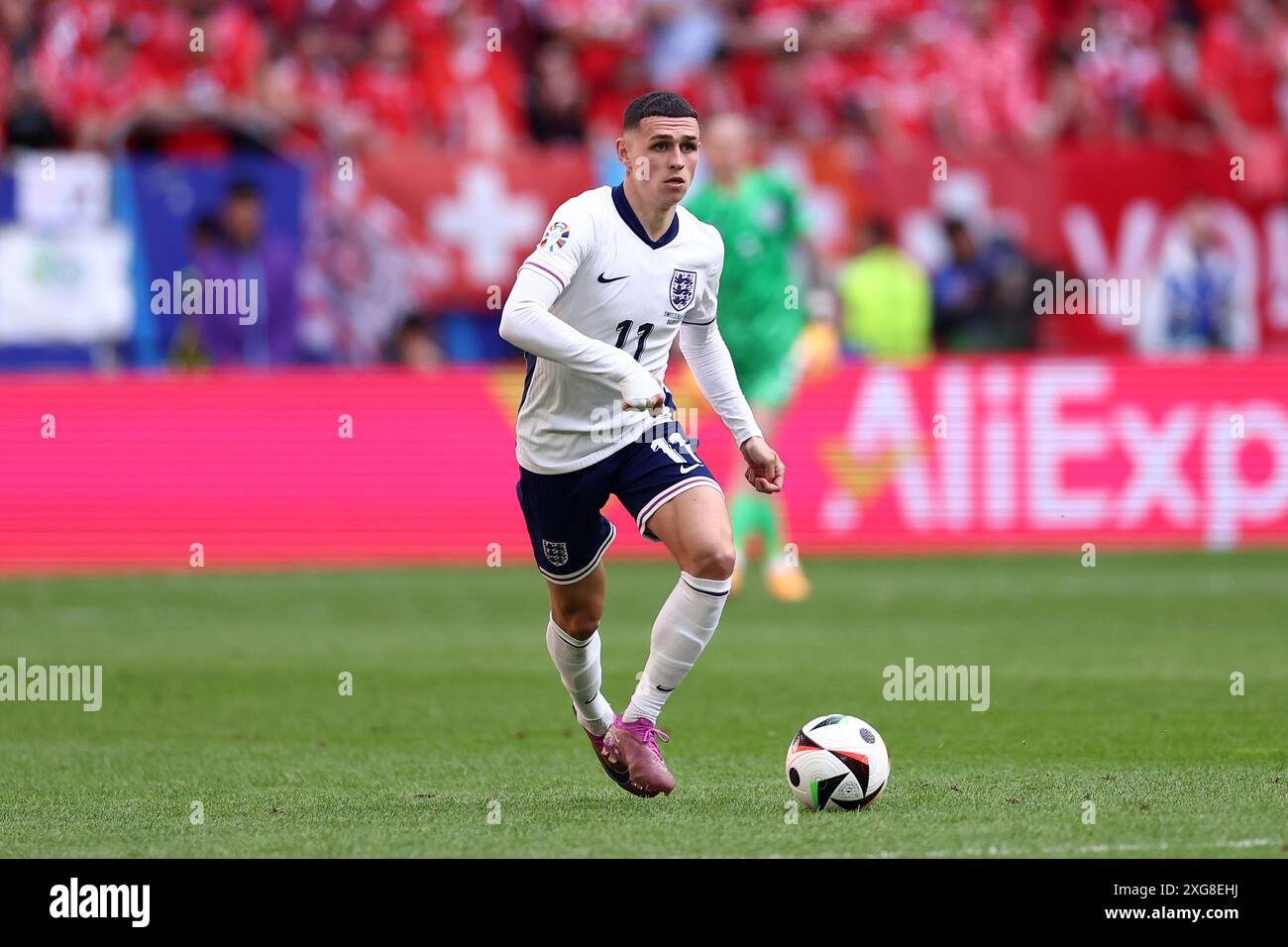 Phil Foden of England in action during the Uefa Euro 2024 quarter-final ...