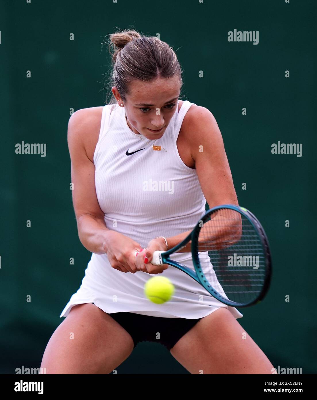 Isabelle Lacy on day seven of the 2024 Wimbledon Championships at the ...