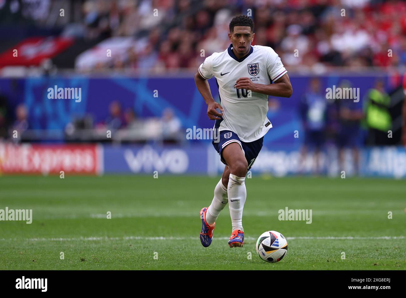 Jude Bellingham of England in action during the Uefa Euro 2024 quarter ...