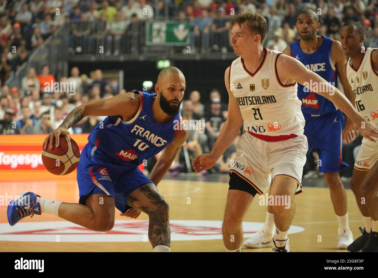Cologne, Germany. 06th July, 2024. FOURNIER Evan OF FRANCE AND HOLLATZ ...