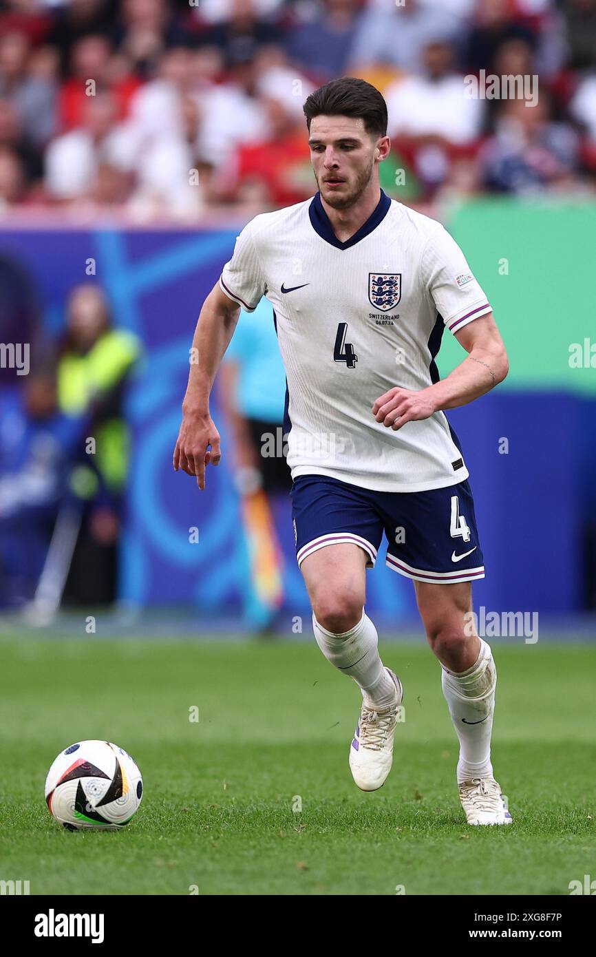 Declan Rice of England in action during the Uefa Euro 2024 quarter ...