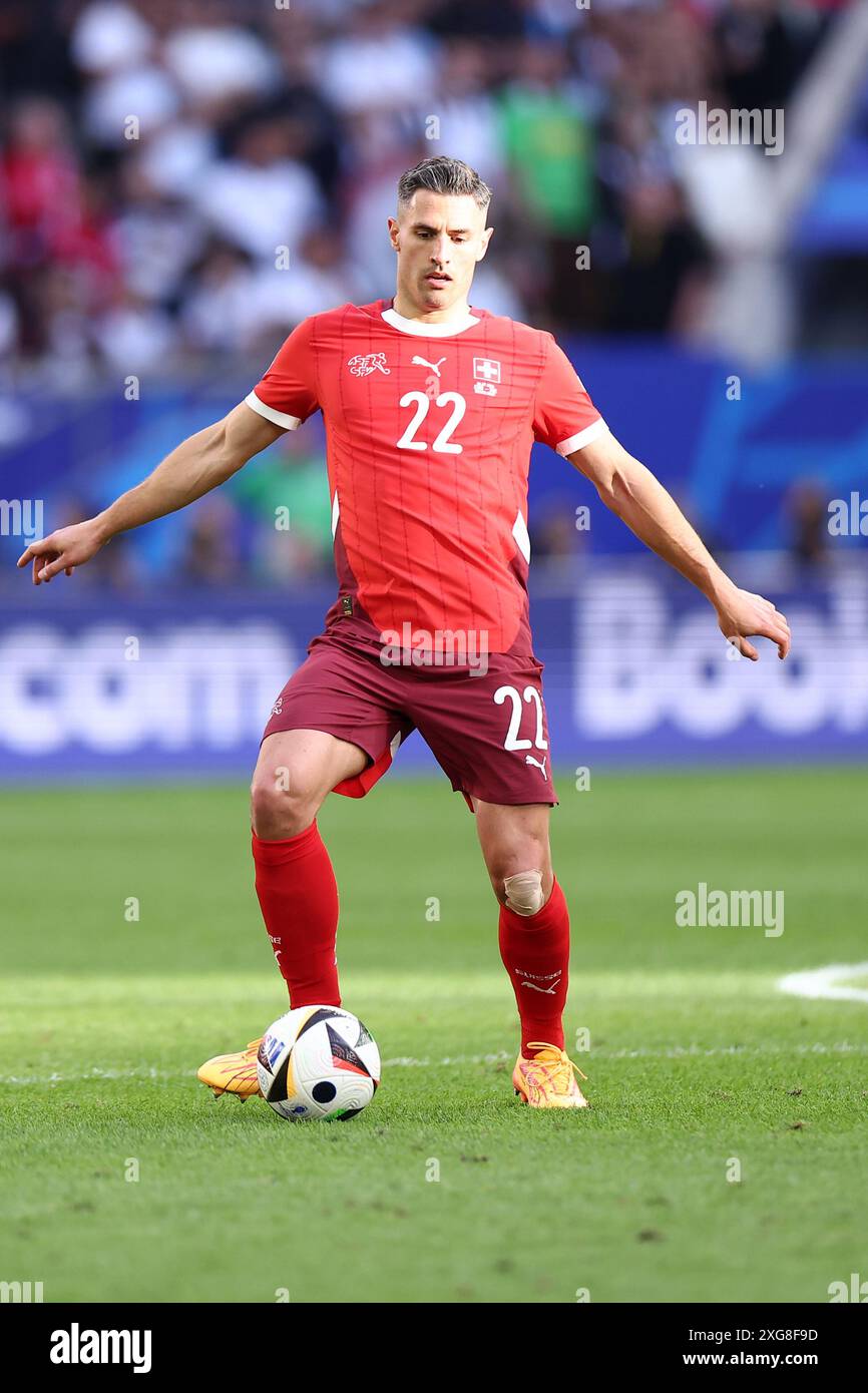 Fabian Schar of Switzerland in action during the Uefa Euro 2024 quarter ...