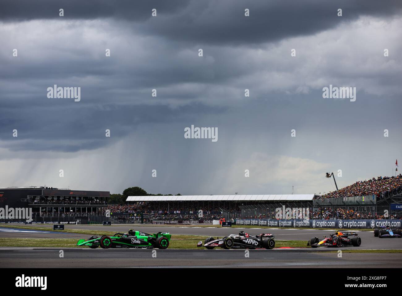 Silverstone,UK. 07th July, 2024. 24 ZHOU Guanyu (chi), Stake F1 Team ...