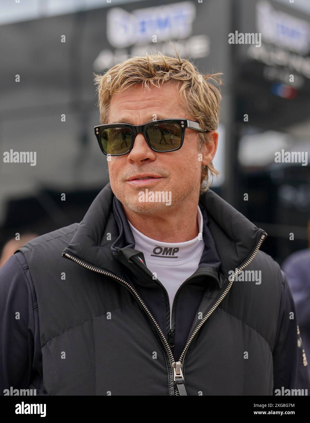 Silverstone, UK. 05th July, 2024. Brad Pitt during the Formula One ...