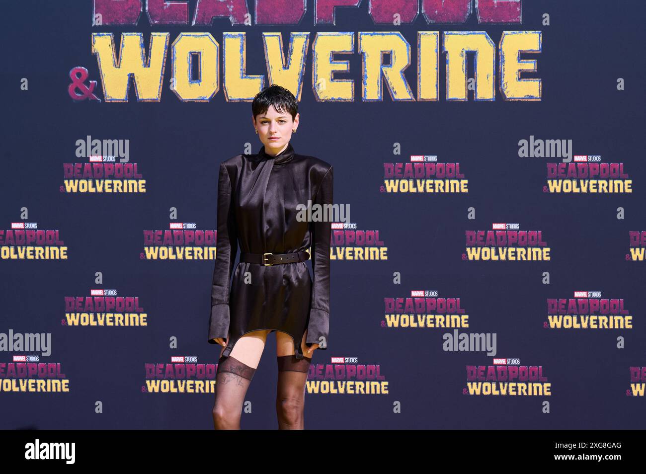 07 July 2024, Berlin: Emma Corrin, actress from Great Britain, comes to ...