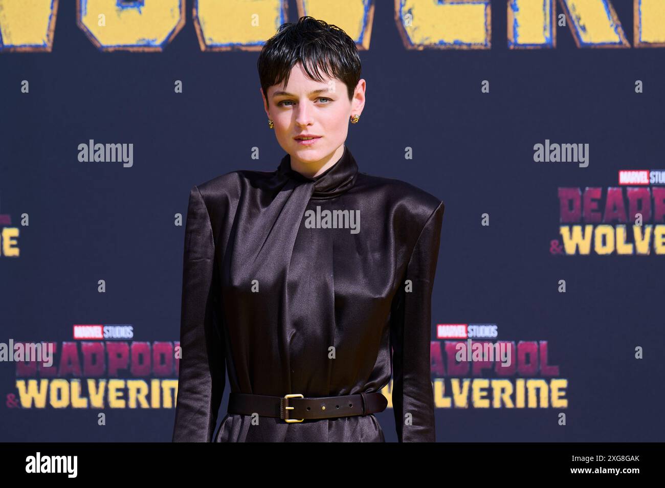 07 July 2024, Berlin: Emma Corrin, actress from Great Britain, comes to ...