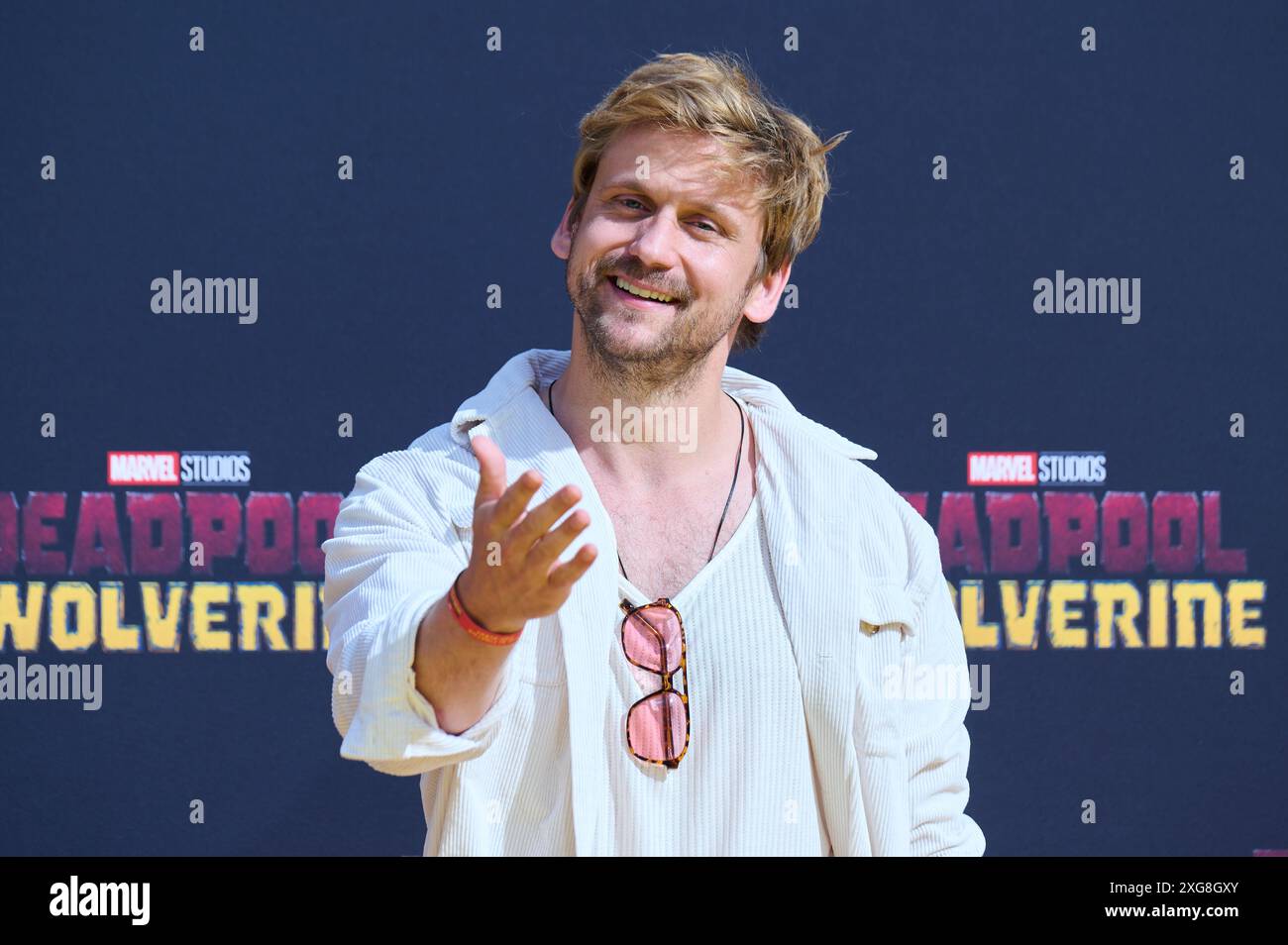 Berlin, Germany. 07th July, 2024. Steve Windolf, actor, comes to the ...