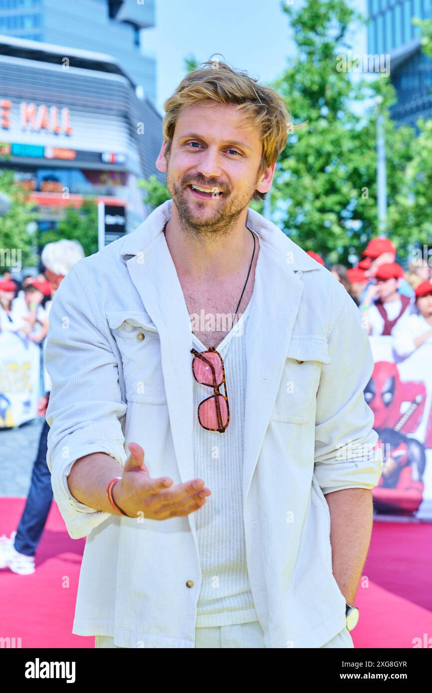 Berlin, Germany. 07th July, 2024. Steve Windolf, actor, comes to the ...