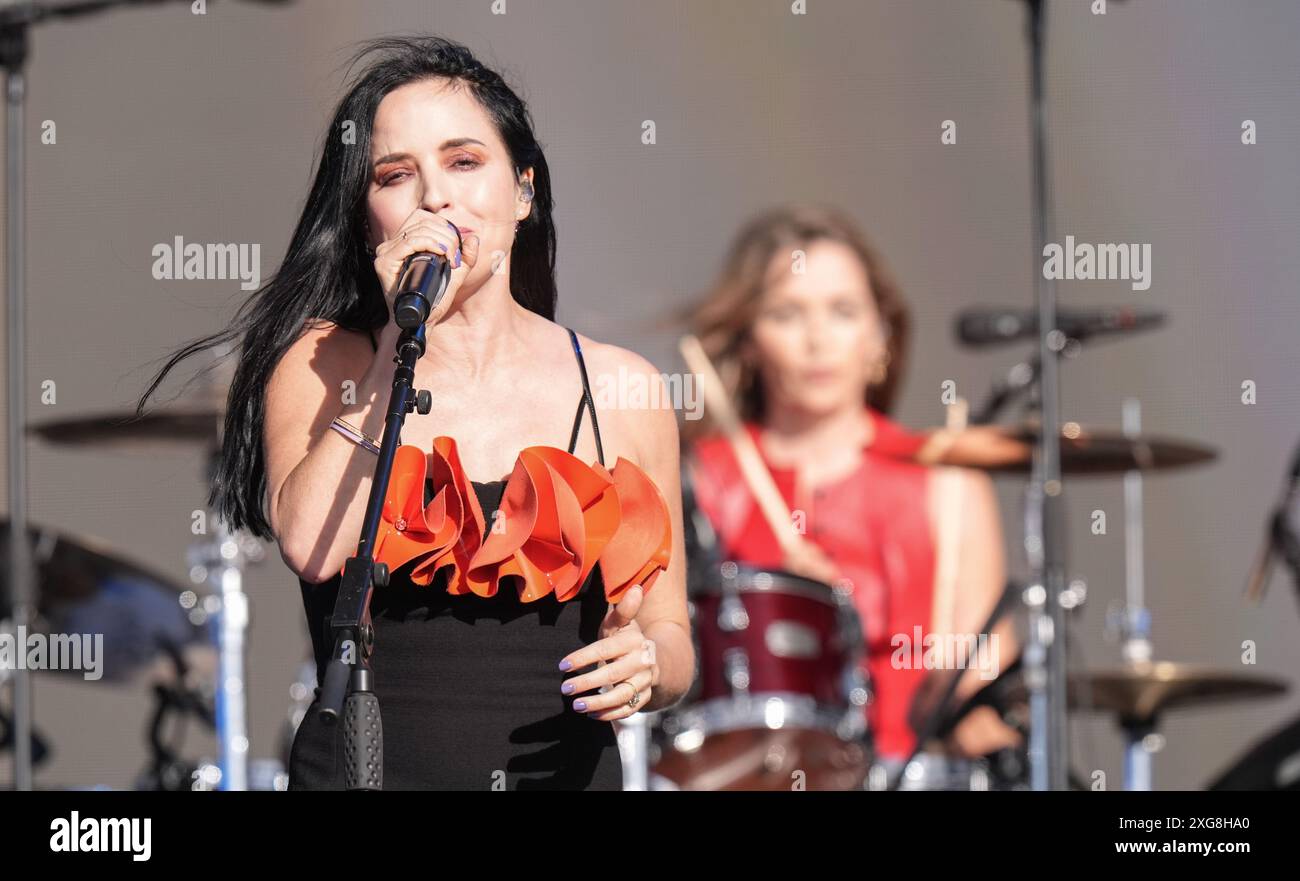Andrea and Caroline Coor of The Coors performing on stage at BST Hyde ...