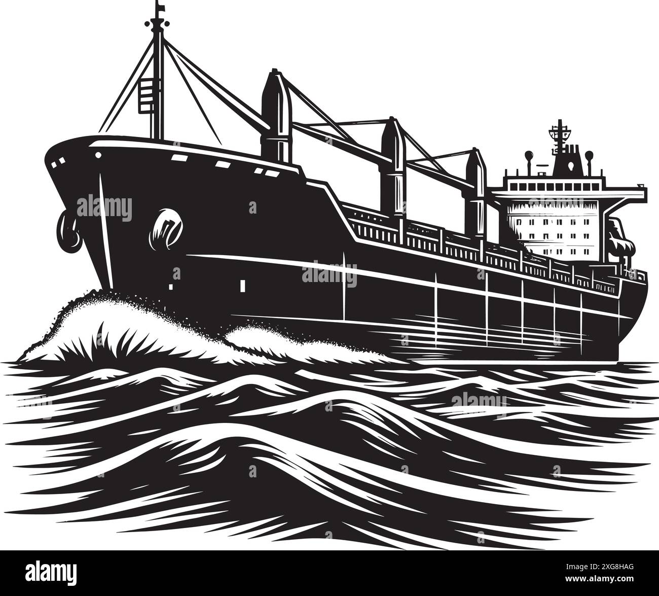 Container ship vector vectors Cut Out Stock Images & Pictures - Alamy