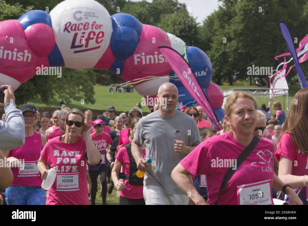 Race for Life in Colchester, Essex. The race is for people of all ages ...