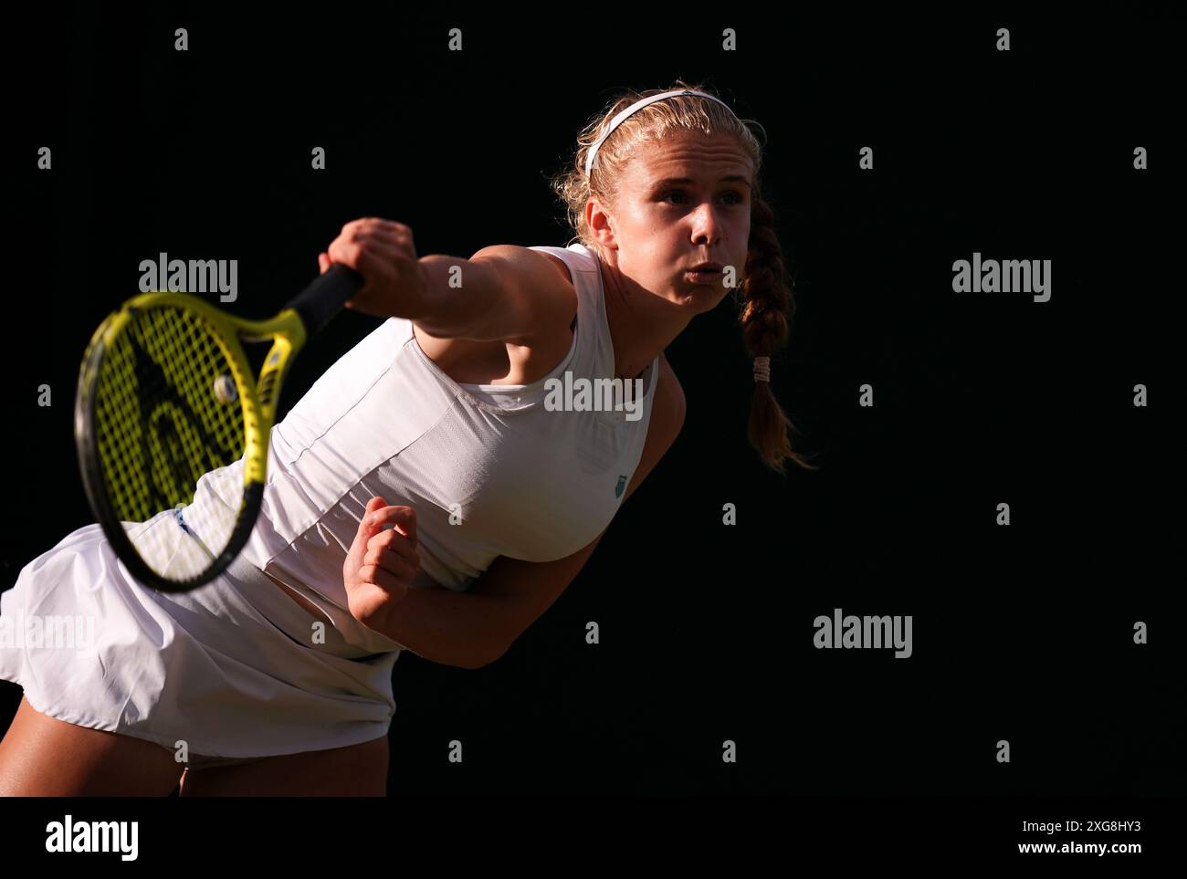 Hollie Smart on day seven of the 2024 Wimbledon Championships at the ...