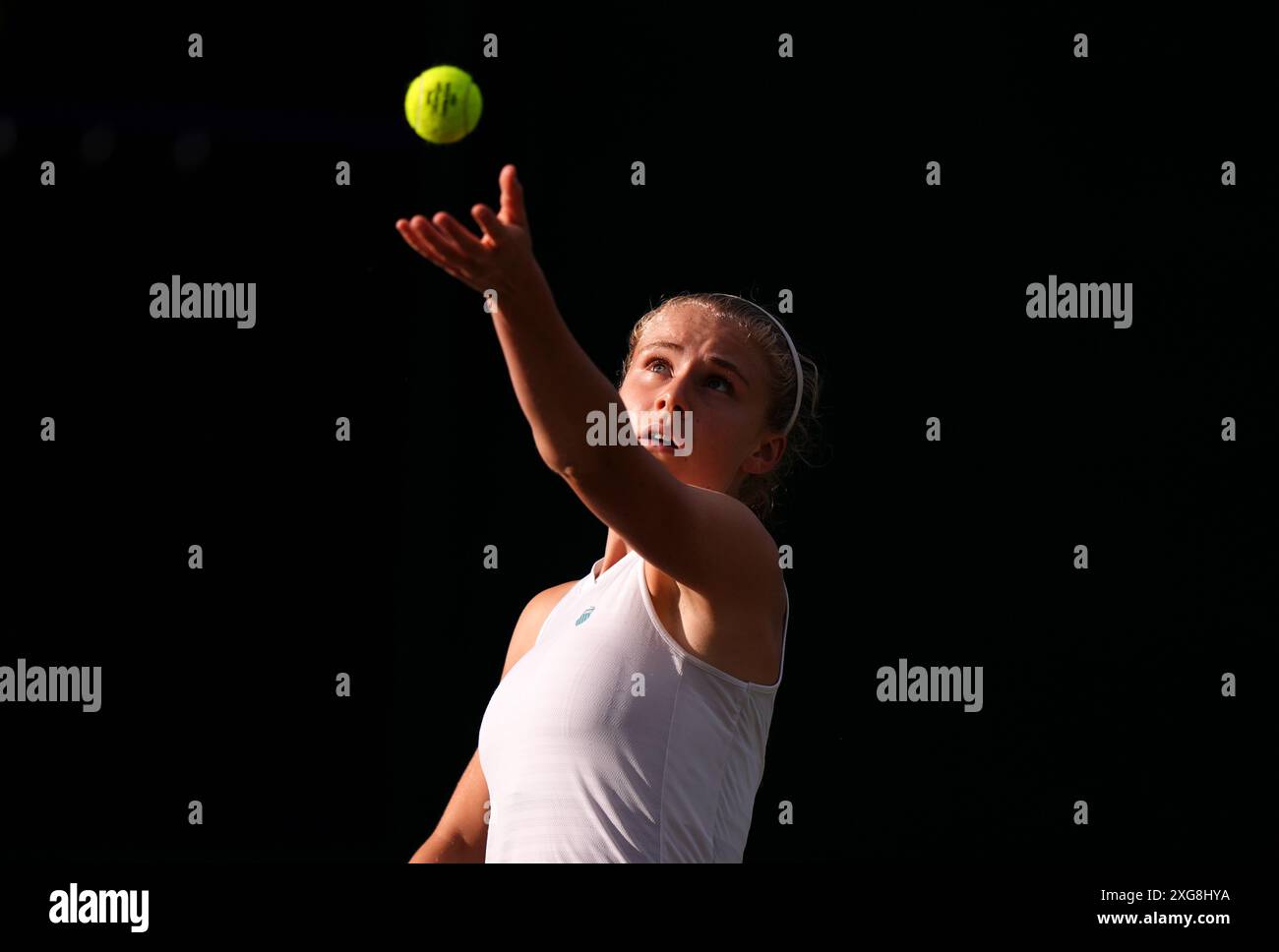 Hollie Smart on day seven of the 2024 Wimbledon Championships at the ...