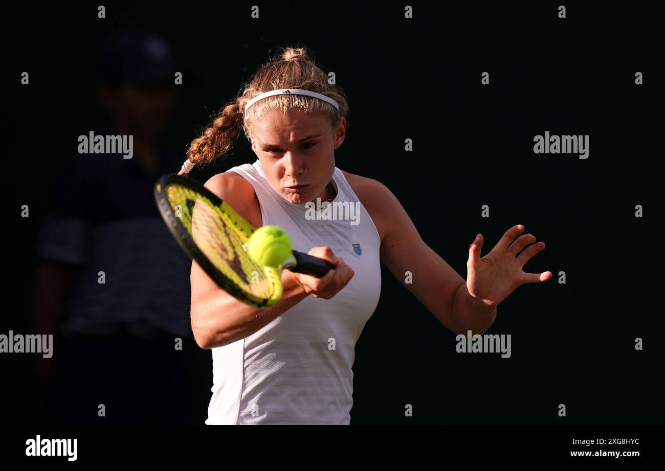 Hollie Smart on day seven of the 2024 Wimbledon Championships at the ...