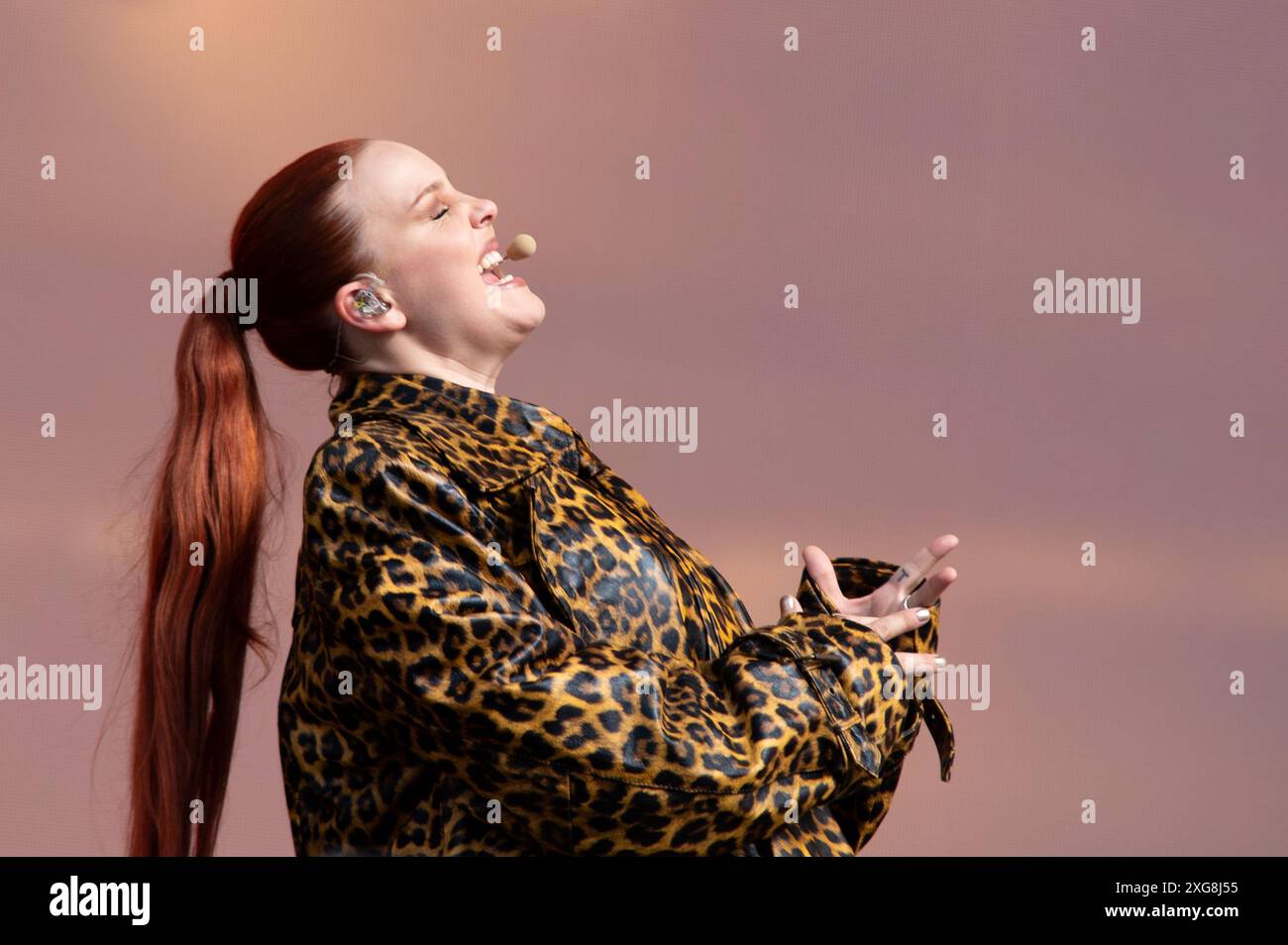 London, United KIngdom. 7th July 2024. Anne Marie entertains the crowd ...