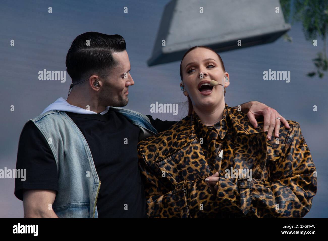 London, United KIngdom. 7th July 2024. Anne Marie entertains the crowd ...