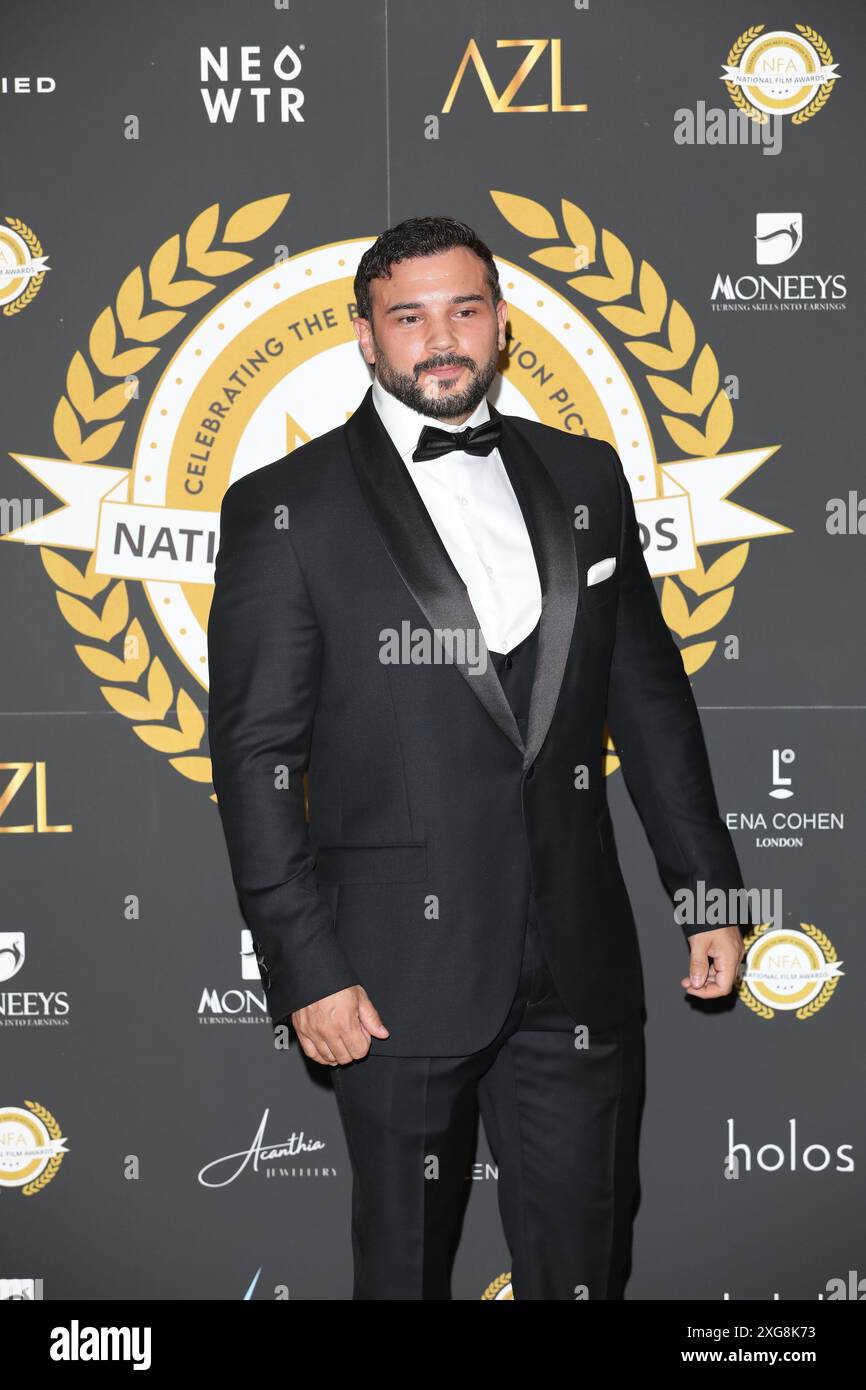 Steven Blades and Natalie Dunn attend National Film Awards in London ...