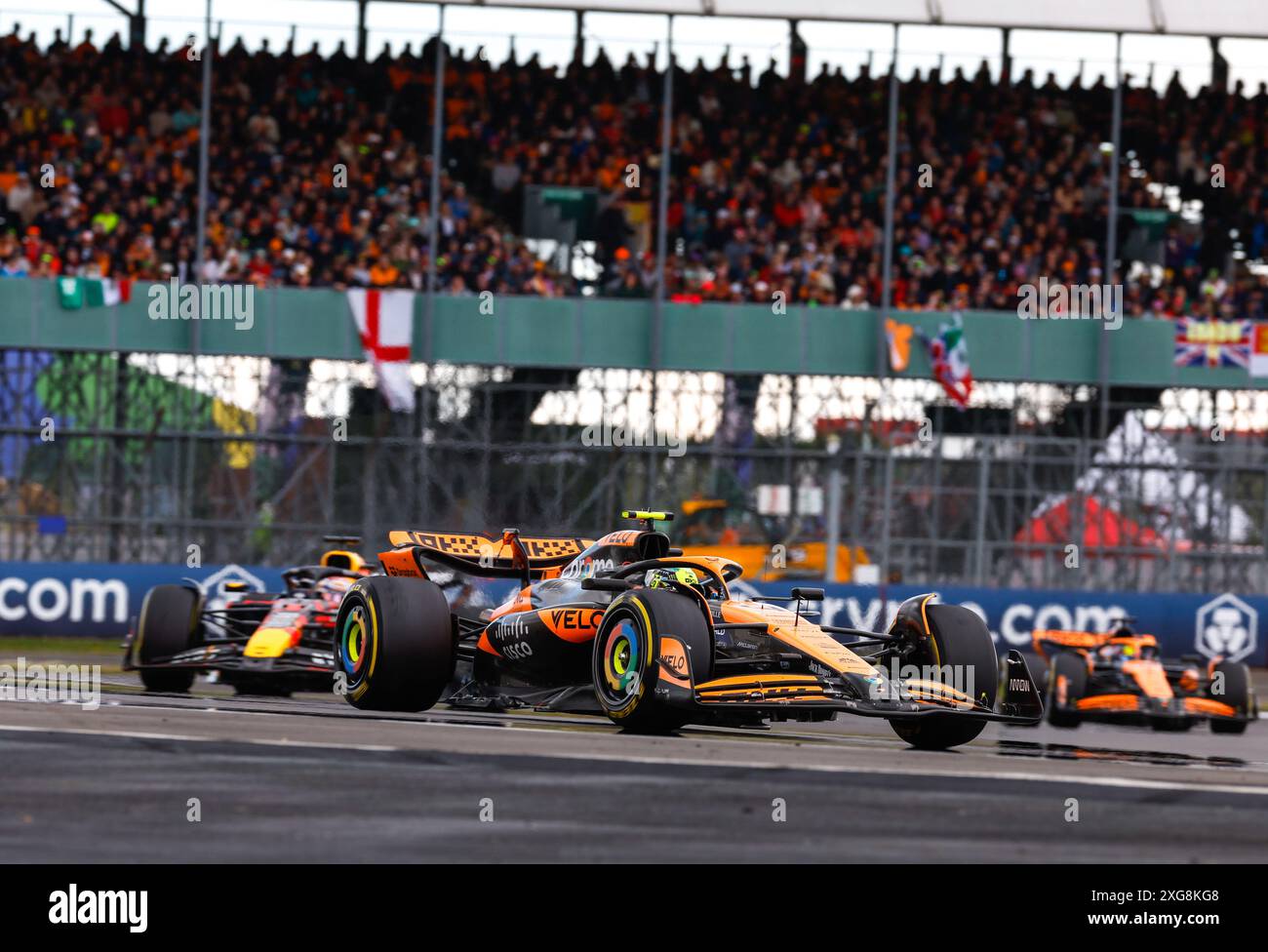 Silverstone,UK. 07th July, 2024. 81 PIASTRI Oscar (aus), McLaren F1 ...