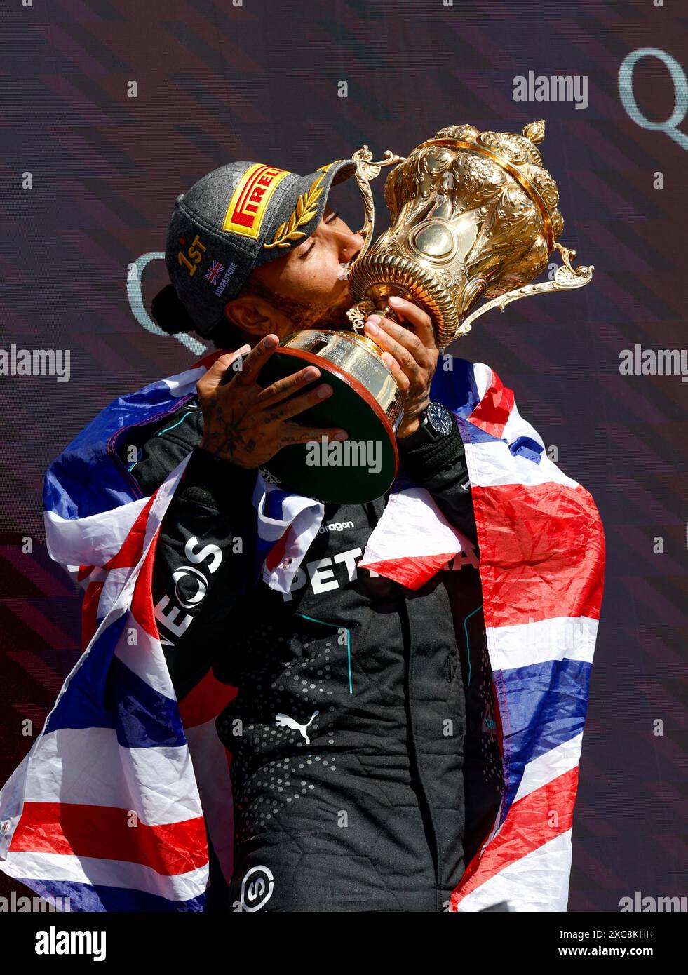Silverstone,UK. 07th July, 2024. HAMILTON Lewis (gbr), Mercedes AMG F1 ...