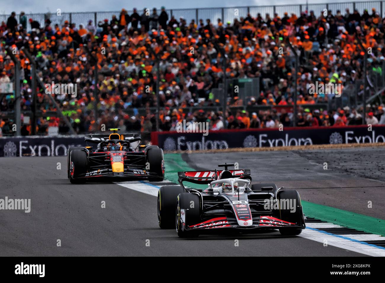 Silverstone, UK. 07th July, 2024. Kevin Magnussen (DEN) Haas VF-24 ...